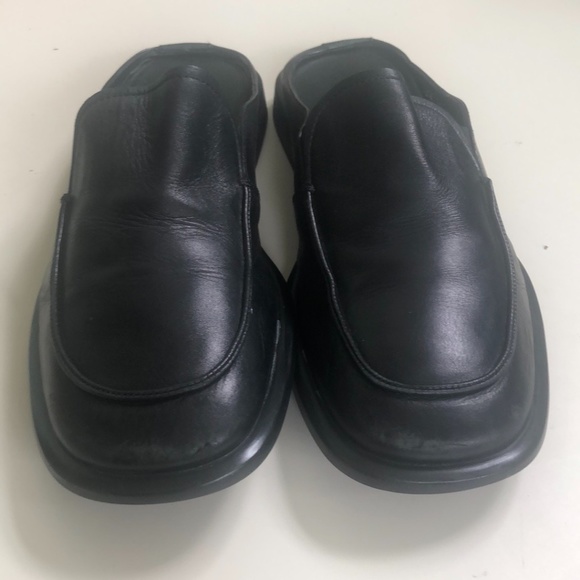 Hugo Boss | Shoes | Hugo Boss Men Black Leather Slides Slippers | Poshmark